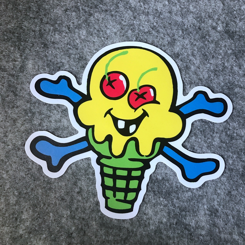 改装车贴汽车摩托车贴冰激凌滑雪板滑板箱贴划痕车贴漂移贴D254_虎窝淘