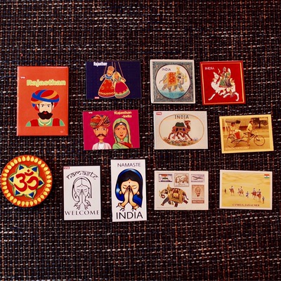 印度沙漠城市异域精致冰箱贴