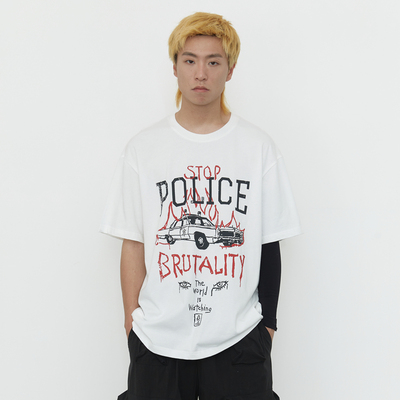 纽约潮牌Profound Foundation支线 街头涂鸦重磅短袖宽松情侣tee