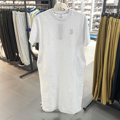 MLB长款过膝圆领女士连衣裙