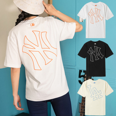 MLB儿童短袖镂空字母大标运动T恤