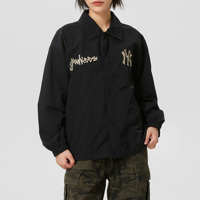 MLB情侣衬衫外套男女NY运动夹克