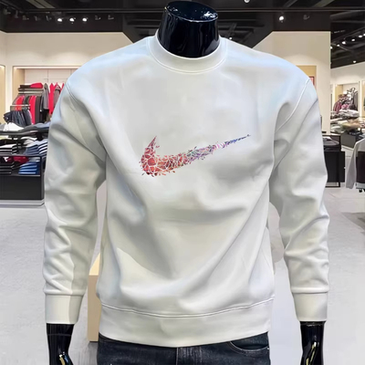 秋冬卫衣男款打底衫男士2025新款运动青少年加绒加厚长袖t恤男