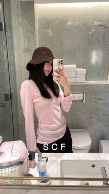 欧洲站小众设计师春夏新款时髦纯欲风甜辣连帽精细上衣女