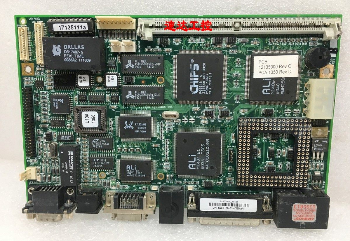 可议价PCA-1350 REV:D PCB 12135000 REV C嵌入式 486工业主板_虎窝淘
