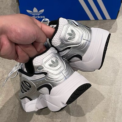 Adidas阿迪达斯正品男春新款透气银色复古休闲鞋缓震男鞋IF1814