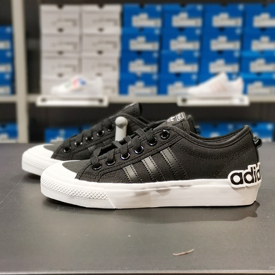 正品阿迪达斯男鞋帆布低帮板鞋