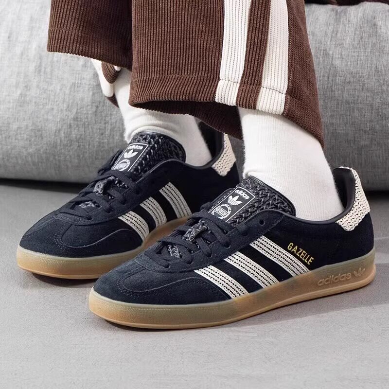 Adidas阿迪达斯三叶草GAZELLE男女复古百搭德训鞋休闲板鞋JI2755