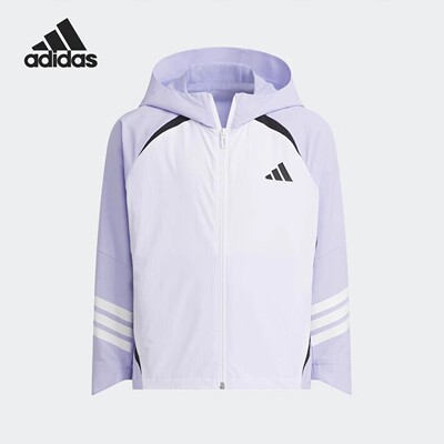 Adidas/阿迪达斯童装正品小童宽松户外运动速干夹克外套JL6933