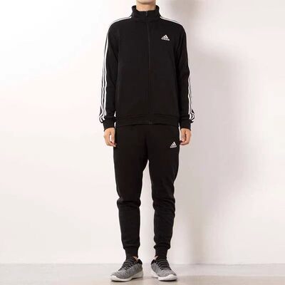 adidas阿迪达斯健身房运动套装男立领外套体育生冬训训练服IJ6067