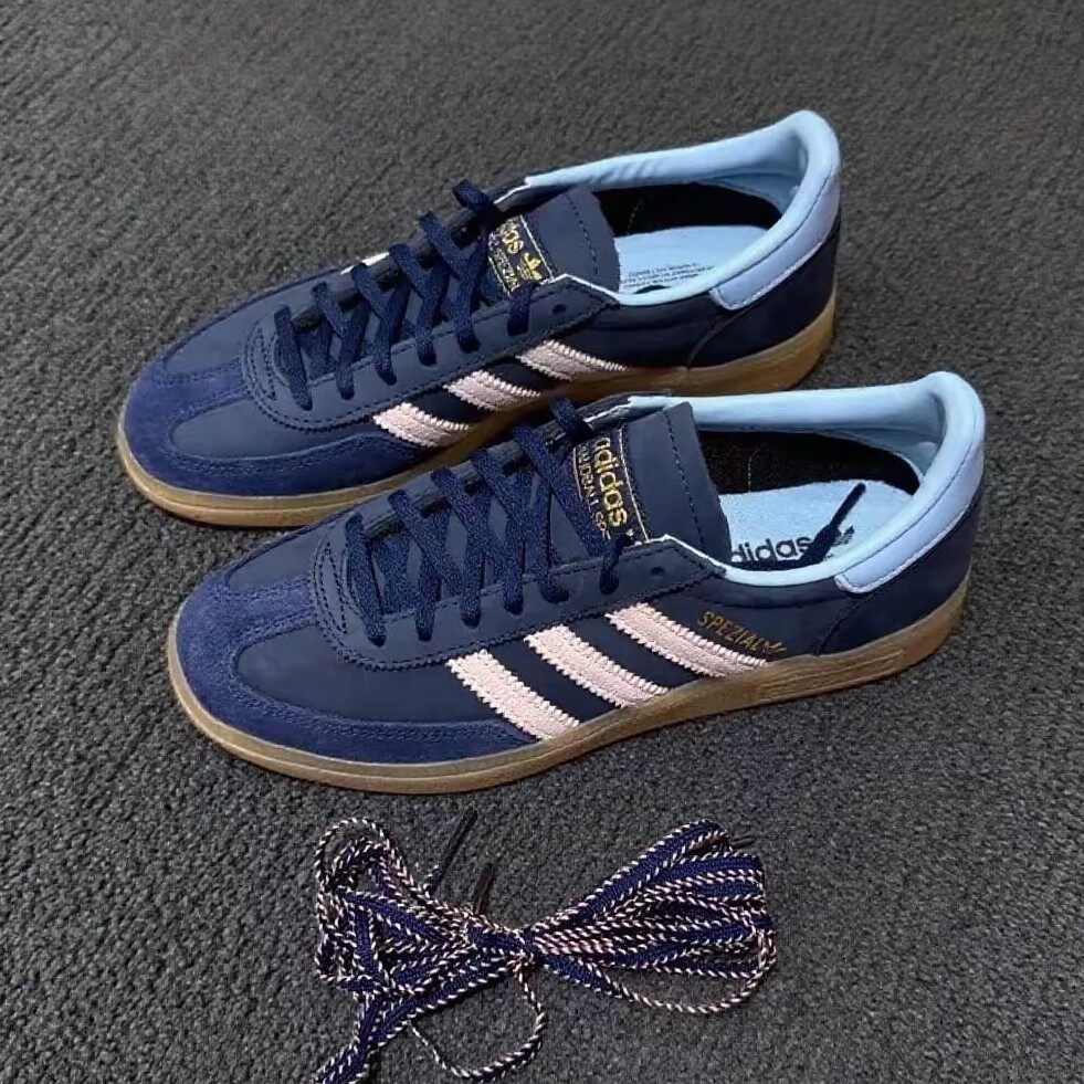 Adidas阿迪达斯时尚HANDBALL男女鞋经典复古运动鞋休闲板鞋JR0851