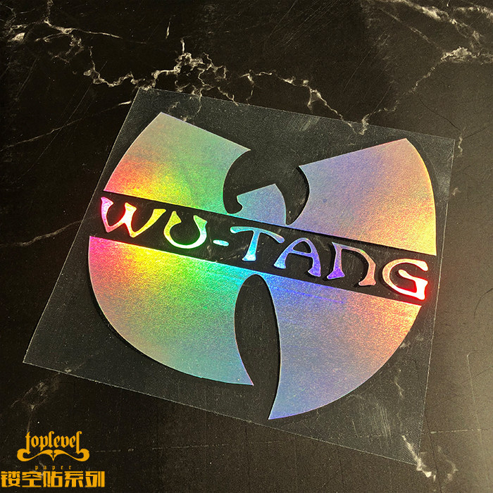 TLP镂空车贴 Wu-Tang Clan嘻哈说唱HIP-HOP乐队组合标志防水贴纸