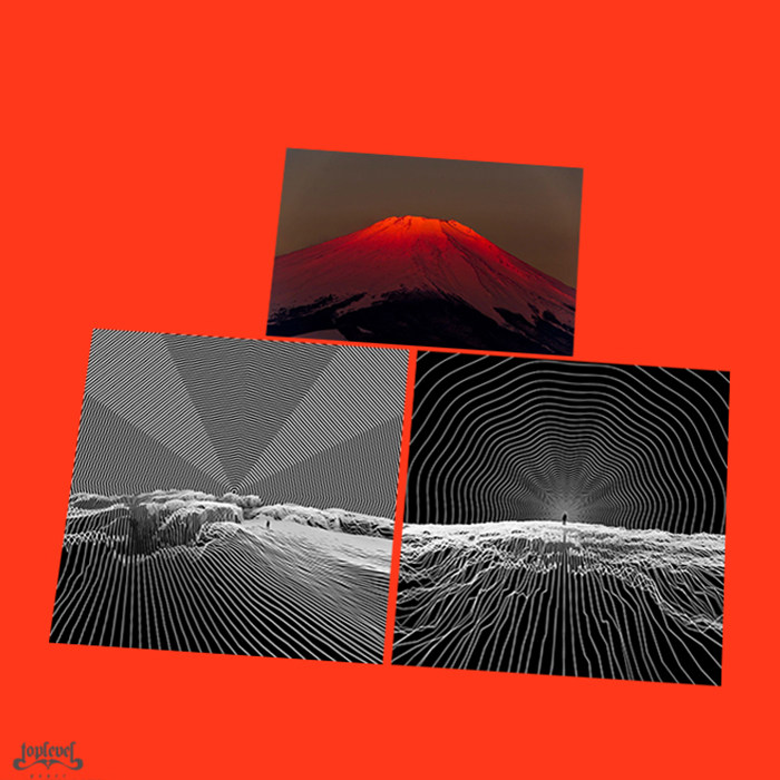 TLP反光车贴 富士山Mt. Fuji几何线条地形山脉立体3D感可定制贴纸