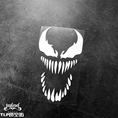tlp镂空车贴毒液venom贴纸