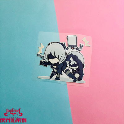 尼尔机械纪元游戏反光车贴TLPQ版