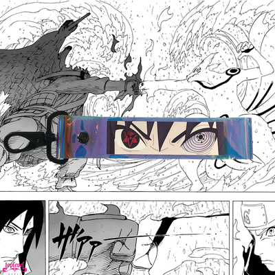 火影忍者佐助轮回眼镭射钥匙扣