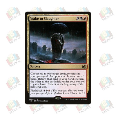 牌客窝 万智牌  醒转屠戮  Wake to Slaughter 金 多色 闪