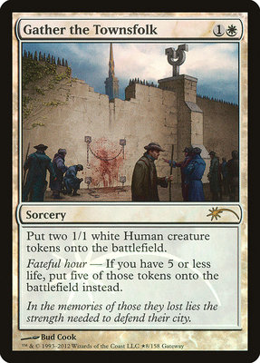 牌客窝 万智牌  集合镇民 Gather the Townsfolk 铁 白 闪