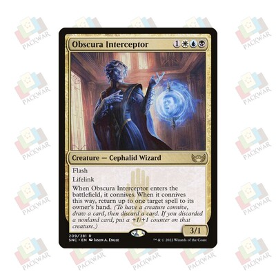 牌客窝 万智牌 秘闻帮拦截者 Obscura Interceptor  金 多色