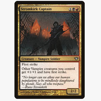 牌客窝 万智牌 溪堡队长 Stromkirk Captain 银 多色