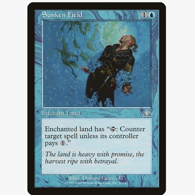 牌客窝 万智牌   沉没原野 Sunken Field 银 蓝色