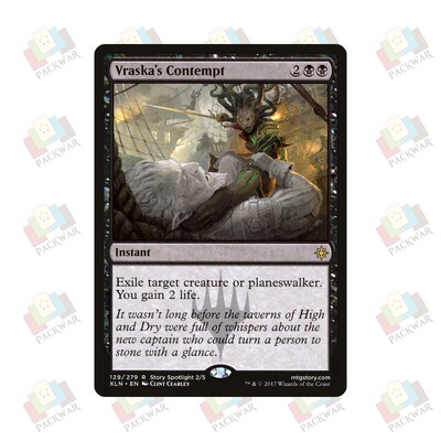 牌客窝 万智牌 瓦丝卡的藐视 Vraska's Contempt 金 黑