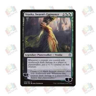 牌客窝 万智牌 群落显贵瓦丝卡 Vraska, Swarm's Eminence 银 多