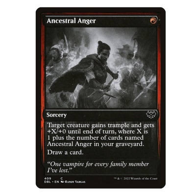 牌客窝 万智牌 先祖怒火 Ancestral Anger 铁 红