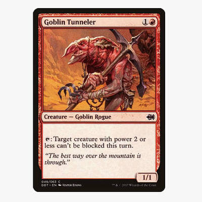 牌客窝 万智牌 穿隧鬼怪 Goblin Tunneler  铁 红