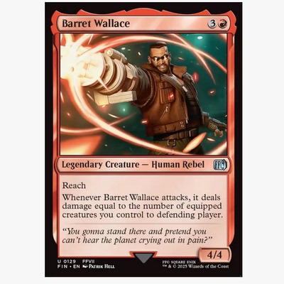 牌客窝 万智牌 巴雷特·华莱士 Barret Wallace 银 红