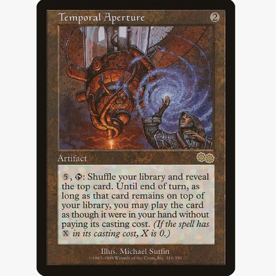 牌客窝 万智牌  暂时性隙缝 Temporal Aperture 金 无色