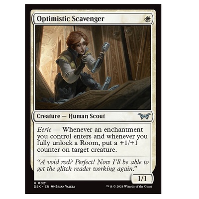 牌客窝 万智牌 乐观拾荒客 Optimistic Scavenger 银 白