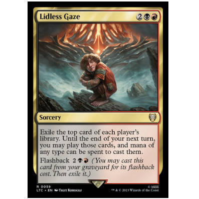 牌客窝 万智牌 无睑瞪视 Lidless Gaze 金 多色