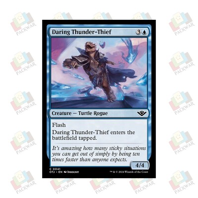 牌客窝 万智牌 大胆光雷盗 Daring Thunder-Thief 铁 蓝 闪