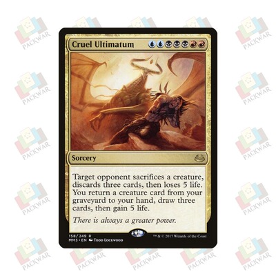 牌客窝  万智牌  残酷通牒 Cruel Ultimatum 金 多色