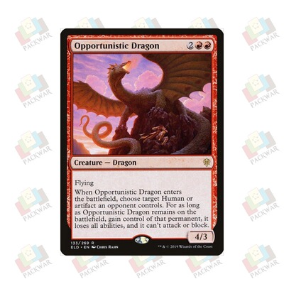 牌客窝 万智牌 守成巨龙 Opportunistic Dragon 金 红 闪