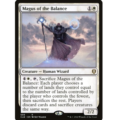 牌客窝 万智牌  均势贤者  Magus of the Balance  金 白色