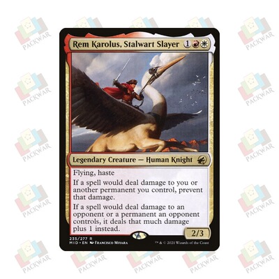 万智牌 不渝克星连卡洛 Rem Karolus, Stalwart Slayer 金 多色