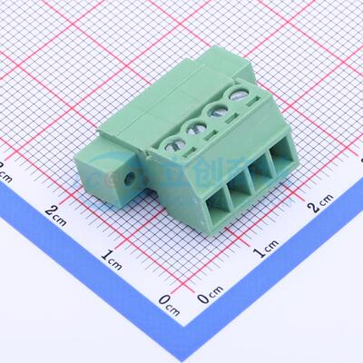 插拔式接线端子 DB2EKRP-3.81-4P-GN-S P=3.81mm 插头 1x4P 原装