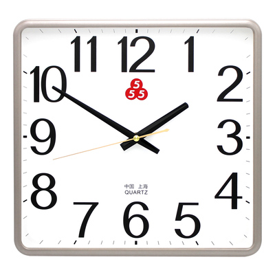 上海三五牌客厅简约大气挂钟静音