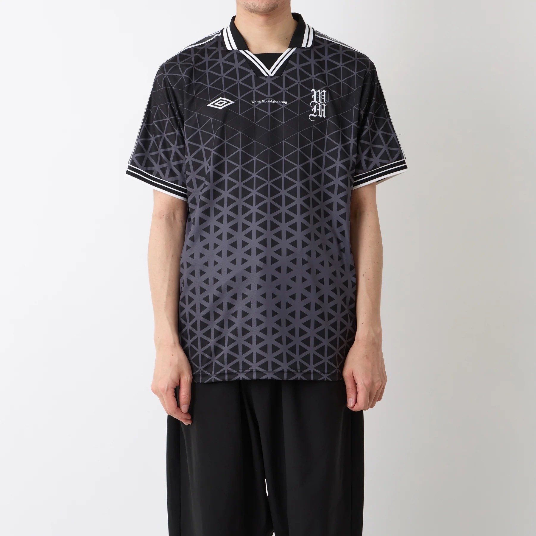 现货 White Mountaineering×Umbro Tee 吸湿速干足球短袖T恤球衣