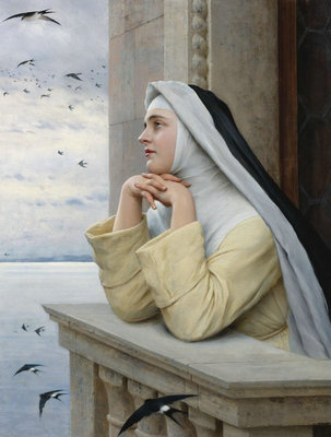 意大利尤金布拉斯油画人物画油画