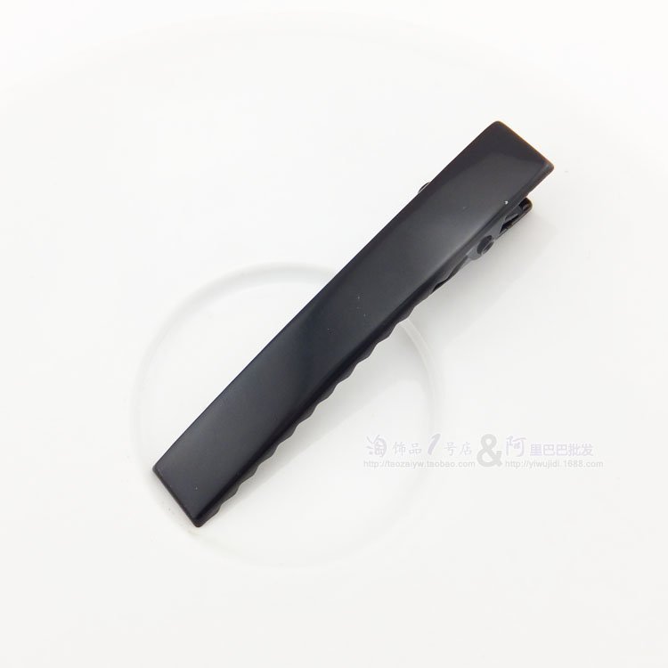 黑色方夹夹子发夹弹簧夹抓夹卡子材料DIY饰品配件全新其他配件