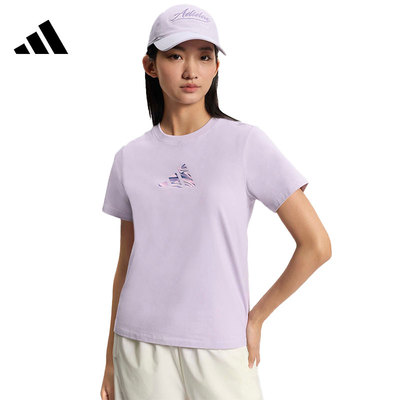 adidas阿迪达斯女子运动休闲短袖T恤KS2874