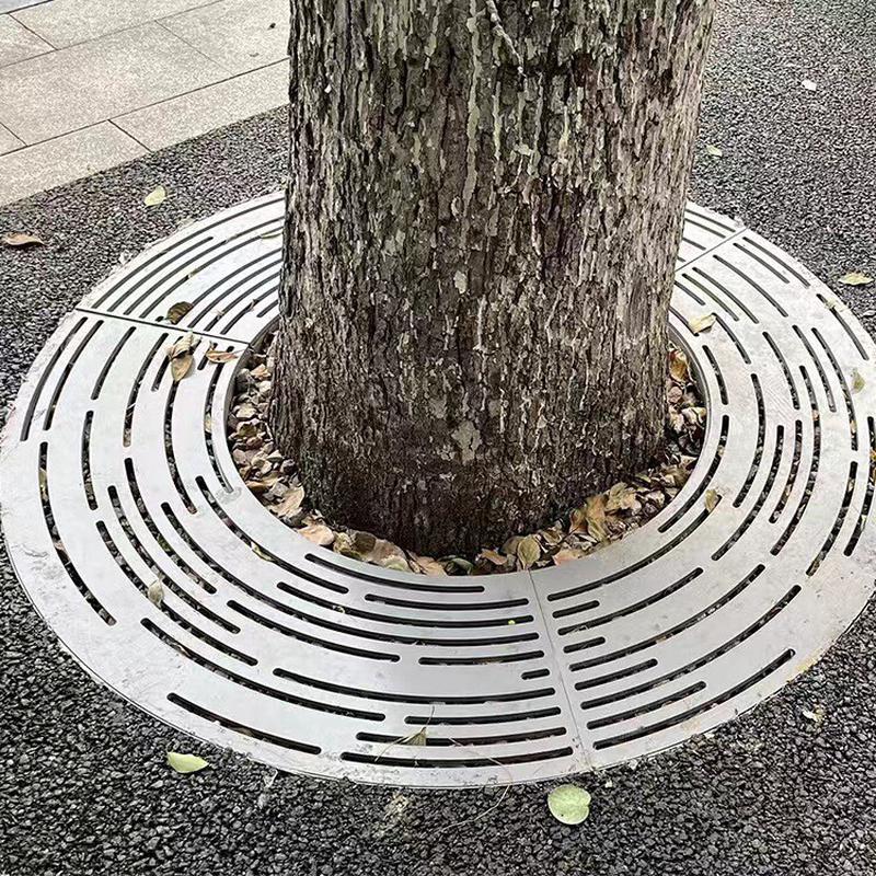热销不锈钢树树坑篦子市政绿化池网格护树板不锈钢树池盖板树池篦