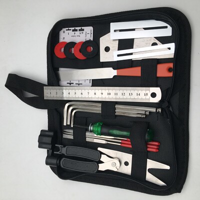 上弦工具包锉刀扳手弦距尺剪吉他器等保养维修套装配件套装