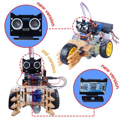 热销兼容小车智能机器人小车套件机械手臂遥控取物arduinouno套件