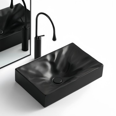 山水涟漪创意洗手盆台上盆单盆陶瓷洗脸盆艺术台盆阳台水池洗手盘