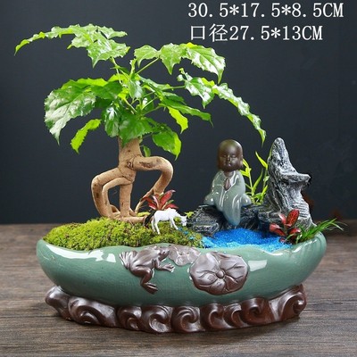 新款多肉盆批发中式花盆创意陶瓷中国风艺术盆景花盆绿植盆栽厂家