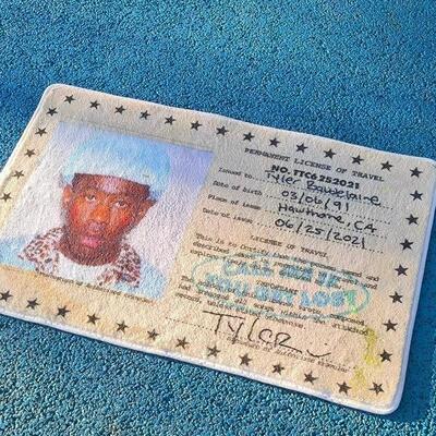 Tylerthecreator专辑地毯仿羊绒家居地毯装饰欧美hiphop地垫脚垫